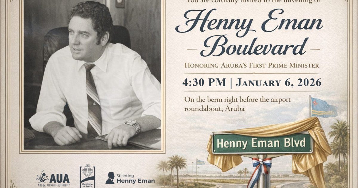 Unveiling of the Henny Eman Boulevard on Tuesday, January 6, 2026 ...