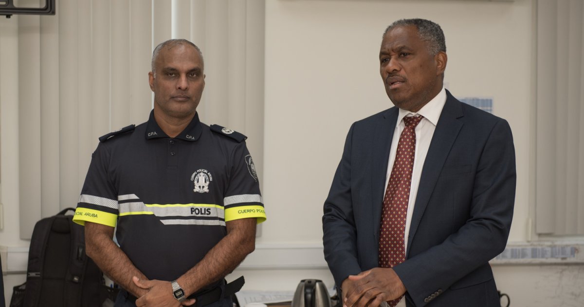 Working visit to the Shaba police station | Government of Aruba