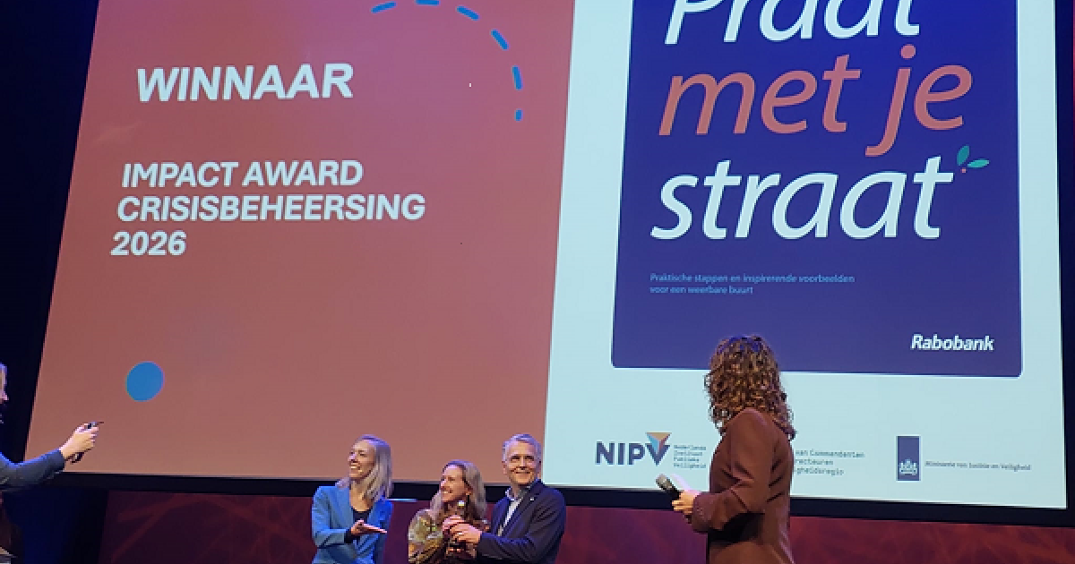 Eerste Impact Award Crisisbeheersing voor inzending uit Doorn | Heuvelrug