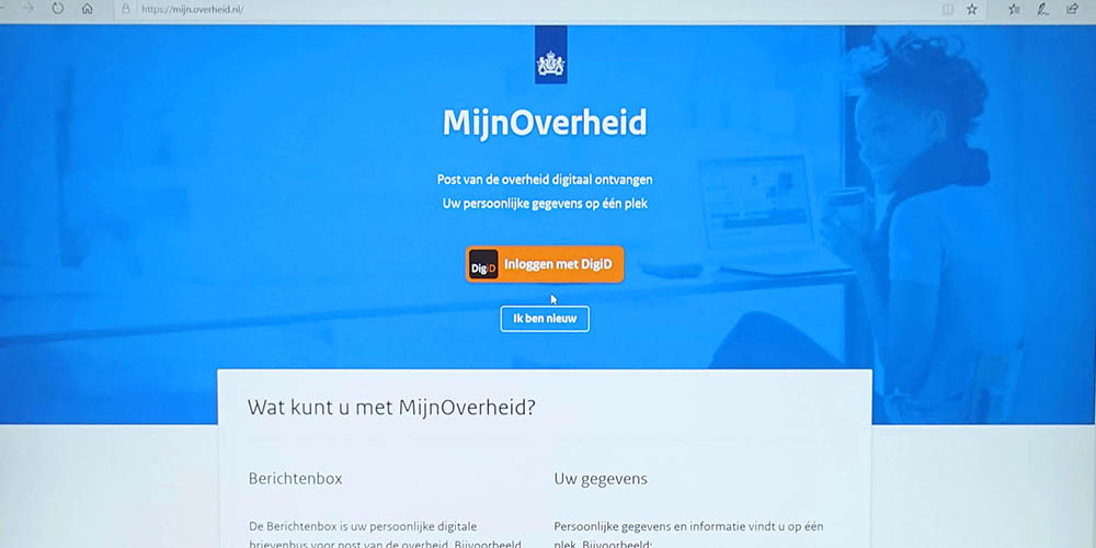 Mijnoverheid Berichtenbox Inloggen MijnGegevens App Van De Overheid: