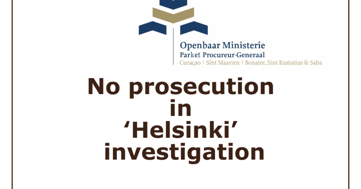 No prosecution in ‘Helsinki’ investigation | Openbaar Ministerie ...