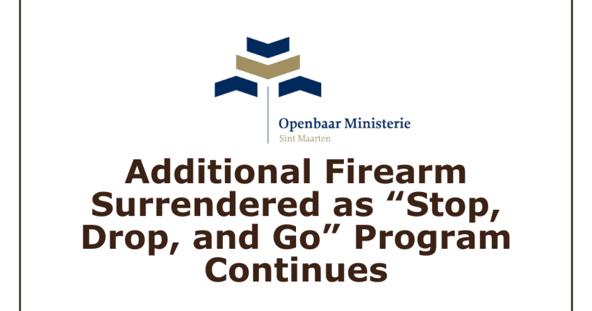 Additional Firearm Surrendered as “Stop, Drop, and Go” Program ...