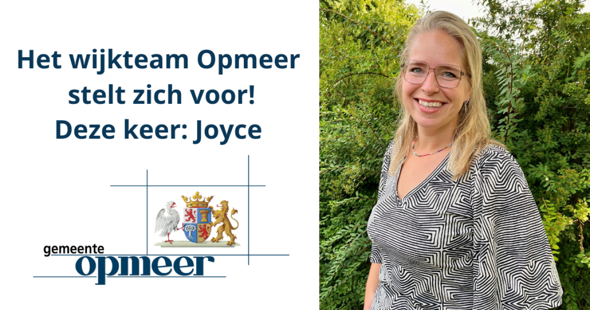 Het wijkteam van Opmeer stelt zich aan u voor! | Gemeente Opmeer