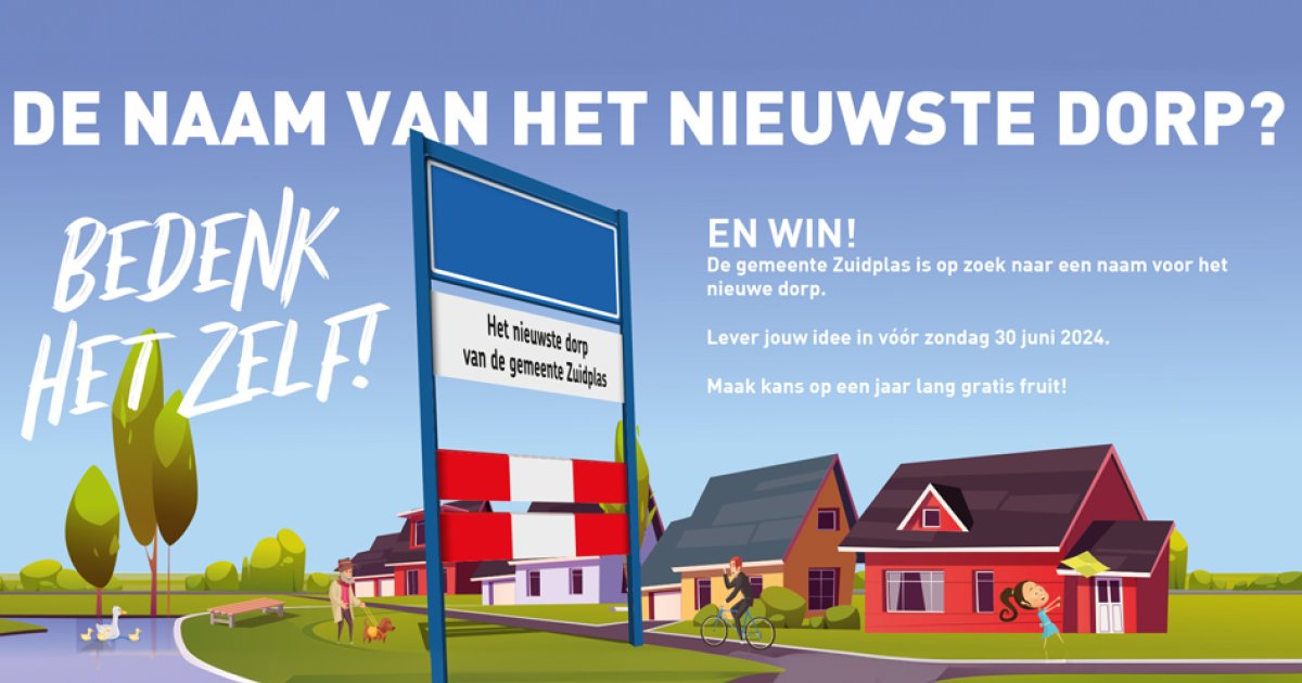Start zoektocht naar een naam voor het nieuwste dorp van Zuidplas ...